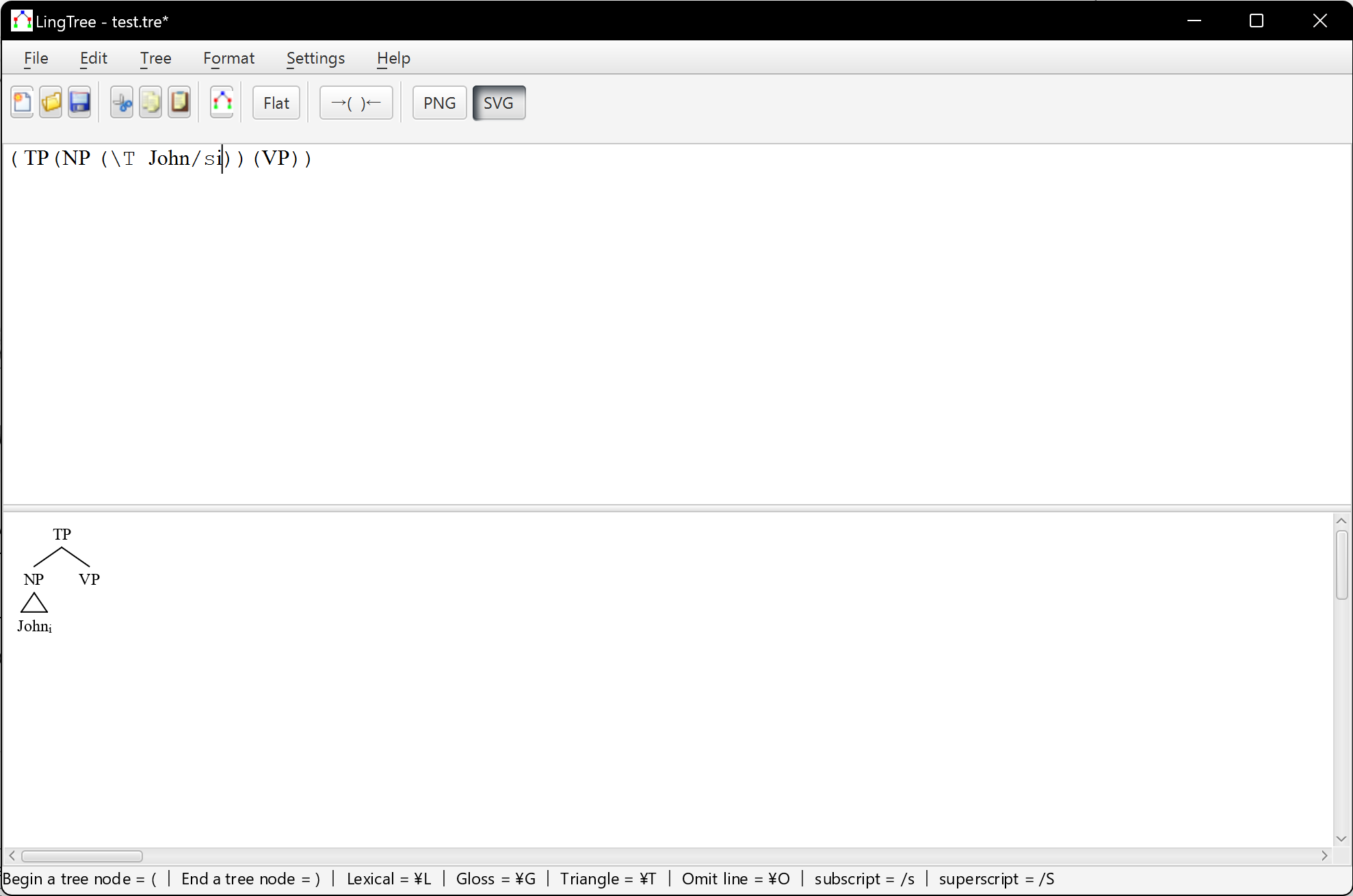 統語論・形態論で使用する樹形図を簡単に描く方法：LingTree | コト日記